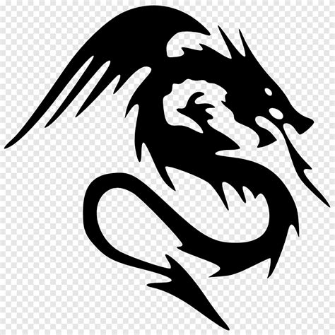 Dragon Logo Black And White