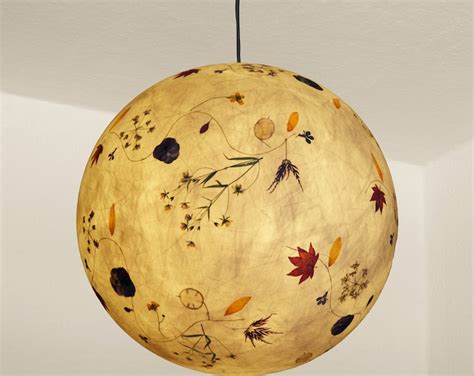 Sphere L Modern Pendant Light Origami Paper Lampshade Eco Friendly