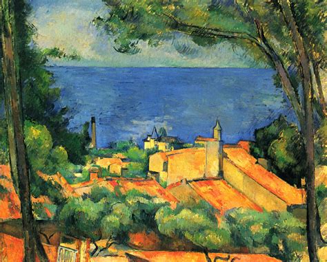 L Estaque With Red Roofs 1885 Paul Cezanne WikiArt Org