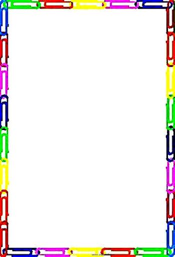 Bordas Pedagógicas Coloridas Com O Tema Escola Bordas Escolares