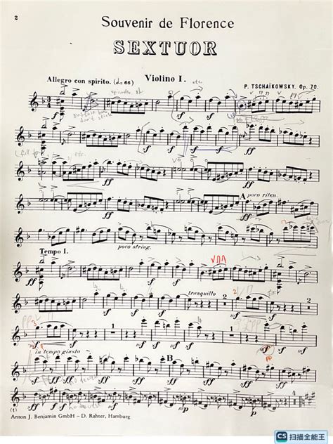 Violin 1 Souvenir De Florence Op70 Tchaikovsky Pdf