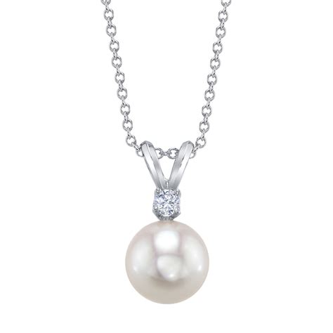Akoya Pearl And Diamond Classic Pendant