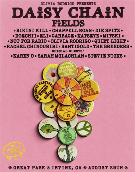 Olivia Rodrigos Daisy Chain Fields Festival Comes To Irvine This