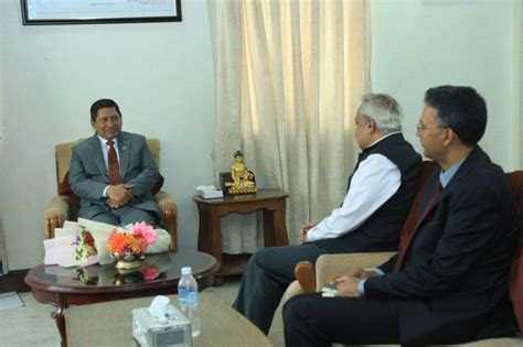 DPM Shrestha And Indian Envoy Discuss PM Dahal S Visit To India The