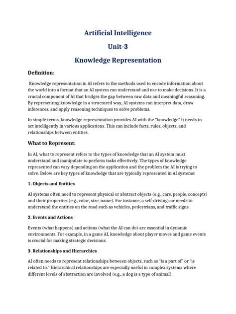 Artificial Intelligence Unit 3 Pdf Logic Artificial Intelligence