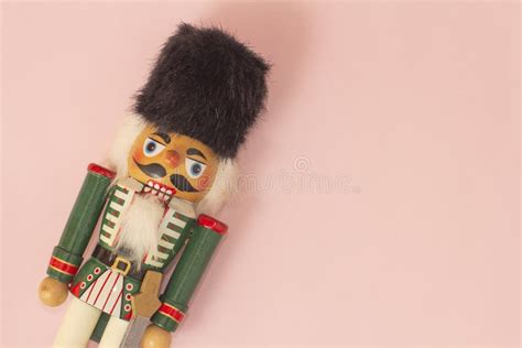 Interesting Beautiful Christmas Nutcracker Soldier On Pink Colored