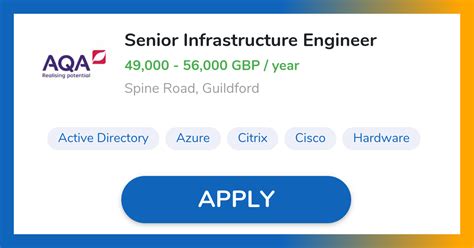 Senior Infrastructure Engineer Job In Guildford Aqa