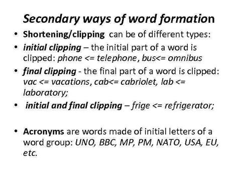Word Formation Compounding Composition Criteria Of Compounds