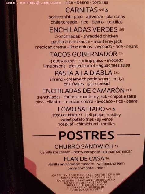 Online Menu Of Kalaveras Restaurant Pasadena California 91107 Zmenu