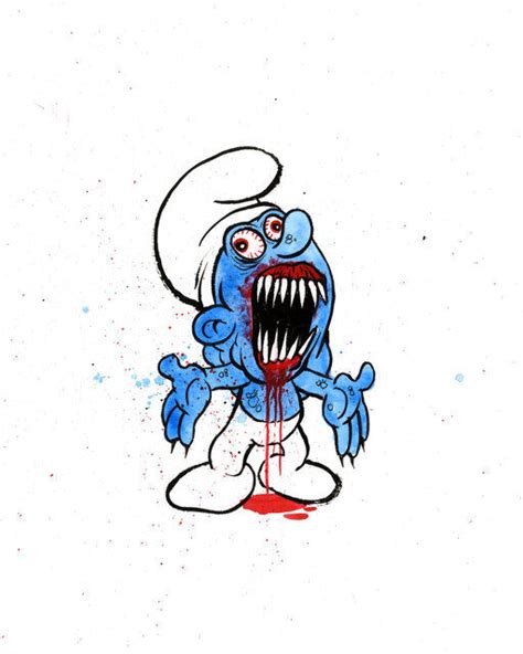Alex Pardee No Longer Smurf 11 2022 Artsy