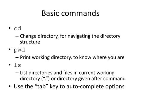 Introduction To Unix Directory Structure And Navigation Ppt Download