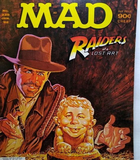 Mad Magazine Jan 1982 Issue No 228 Raiders Of The Lost Ark All Etsy