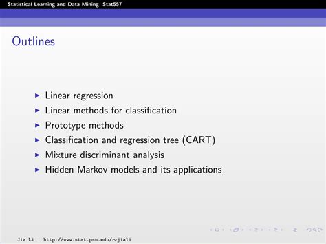 Statistical Learning And Data Mining Introduction
