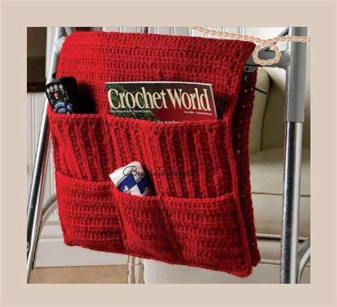 Crochet Walker Bag Pattern Double Pocket Caddy Pdf Pattern Etsy