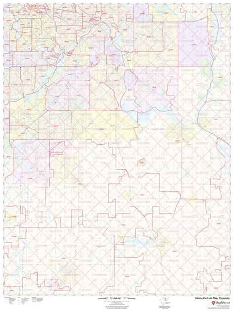 Dakota Zip Code Map Minnesota Dakota County Zip Codes