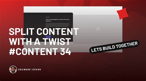 Lets Build A Split Content Section With A Twist In Bricksbuilder Youtube