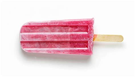 Pink Popsicle On White Background Premium Ai Generated Image