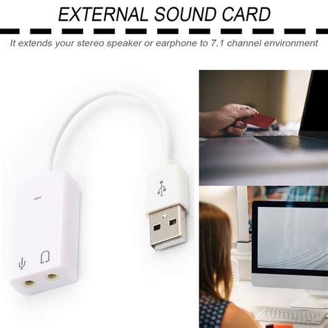 Externe Usb Geluidskaart 7 1 Adapter Usb Naar 3d V Vicedeal