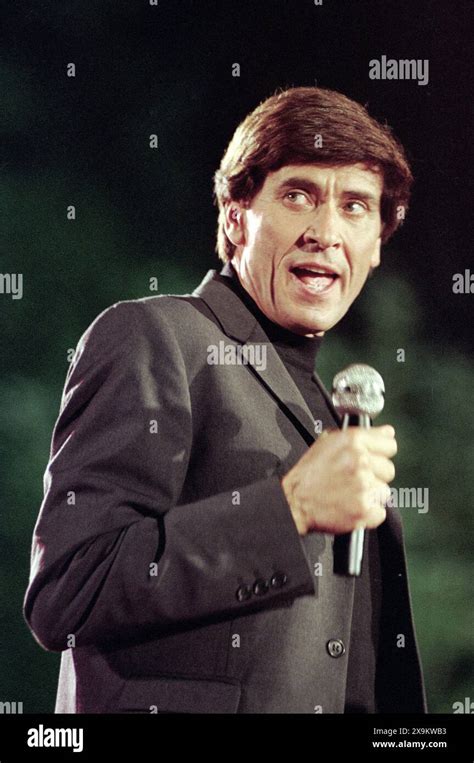 San Marino Italy 28 05 1996 Gianni Morandi Famous Italian Singer During The Television Show