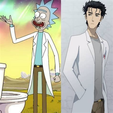 I Just Realise That Rick Sanchez And Okabe Has Similar Drip R Steinsgate