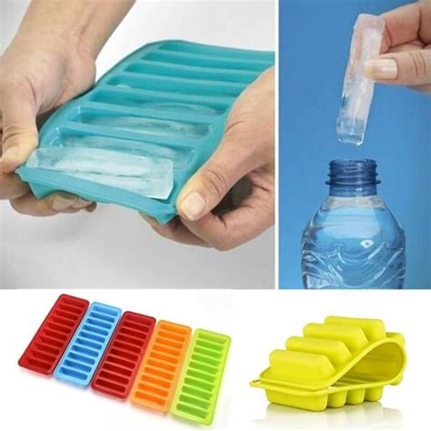 Silicone Ice Tray Mold Bpa Free Flexible Stackable Durable Long Ice