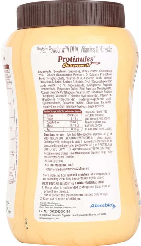 Buy Protinules Butterscoth Powder Online And Get Upto 60 Off At Pharmeasy