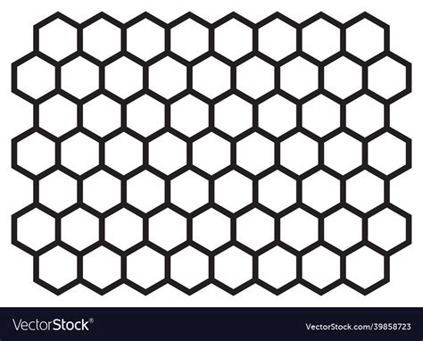 Honeycomb Black And White Royalty Free Vector Image