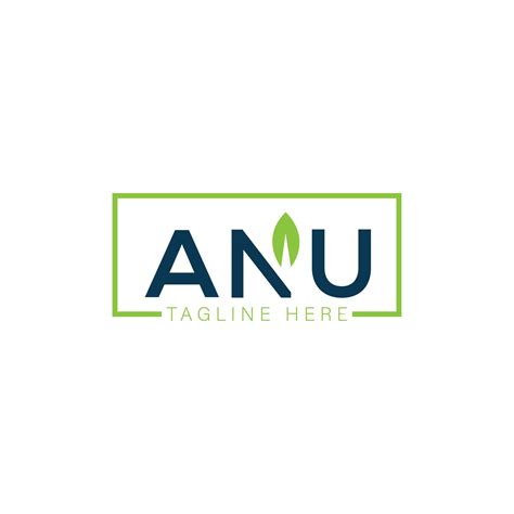 Anu Letter Logo Design On White Background Anu Creative Initials Letter Logo Concept Anu