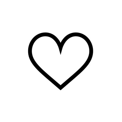 Heart Icon Tattoo Design Black And White Heart Icon
