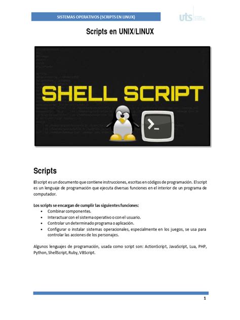 20 Scripts Linux Pdf Lenguaje De Escritura Interfaz De Línea De Comando