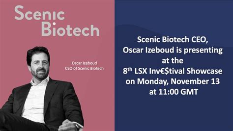Scenic Biotech On Linkedin Our Ceo Oscar Izeboud Is Looking Forward To