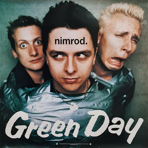 Green Day Nimrod Album Release Promo Poster Rare Records Au