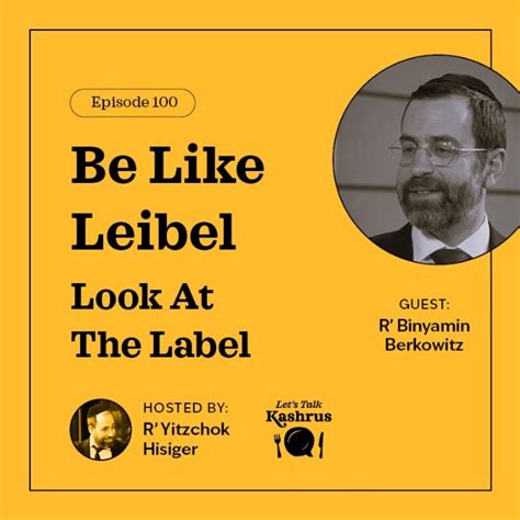 Watch Lets Talk Kashrus Be Like Leibel