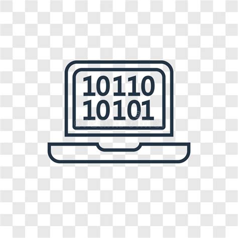 Binary Icon Vector Isolated On White Background Logo Concept Of Stock
