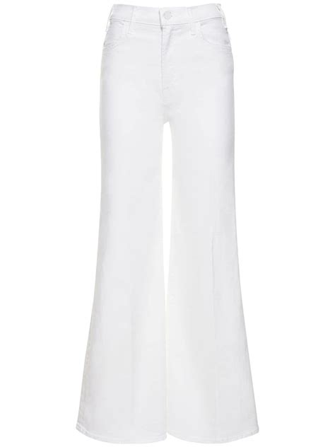 Mother The Hustler Roller Skimp Jeans In White Lyst