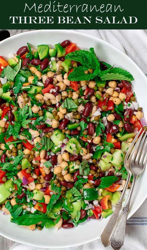 Easy 3 Bean Salad Recipe Mediterranean Style W Video The