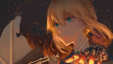 Violet Evergarden 4k Blue Eyes Violet Evergarden Anime Violet