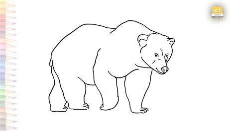 Brown Bear Drawing Easy Easy Drawings How To Draw Brown Bear Step