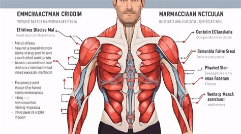 Detailed Pectoralis Major Muscle Diagram Anatomy Human Premium Ai