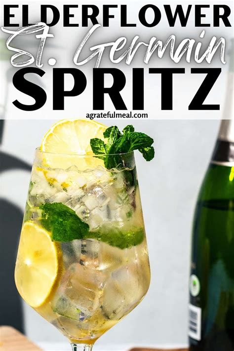 Hugo Spritz St Germain Elderflower Spritz With Mint A Grateful Meal