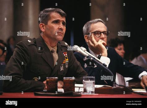 Jul 08 1987 Washington Dc Usa Lt Con Ollie North Testifies About