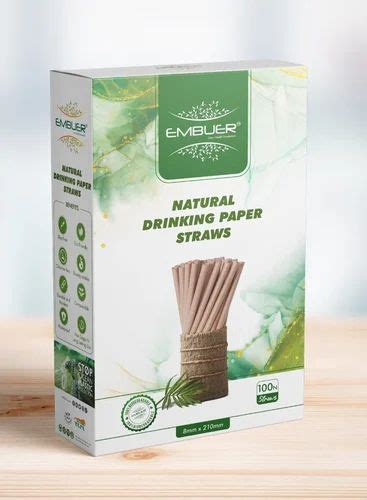 Single Wall 3 Ply Drinking Straws Packaging Box At ₹ 13piece In New