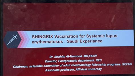 Ill Present Our Experience Preliminary Data For Shingrex Vaccine