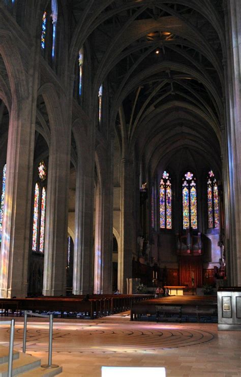 Grace Cathedral San Francisco Nob Hill Gothic Cathedral In City