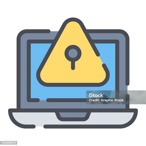 Website Error System Hacking Web Security Fault In Laptop Program Stock