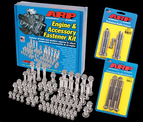 Polished Stainless Steel Fastener Kits From Arp Motortopia