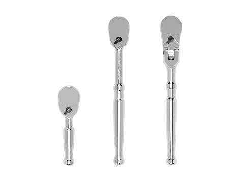 38 Inch Drive Small Body Non Quick Release Ratchet Set Tekton