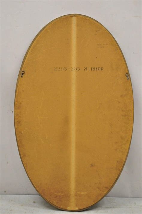 Vintage French Country Style Provincial Oval Wood Frame Wall Mirrors A