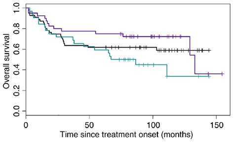 Overall Survival Of Patients Categorized According To Hans Modified