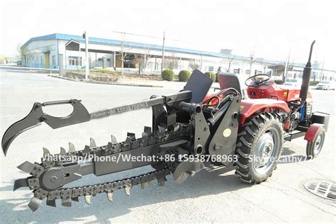 Tractor 3 Point Pto Chainsaw Digging Ditcher Mini Walk Behind